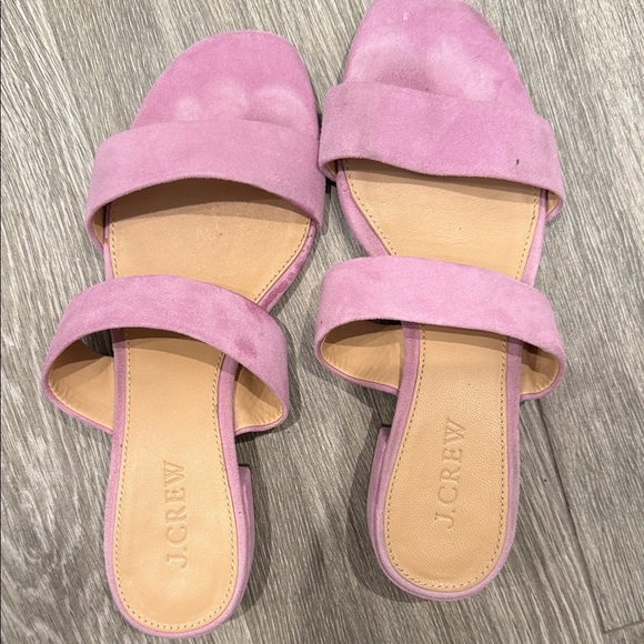 J. Crew | Shoes | J Crew Womens Lavender Suede Sandals | Poshmark